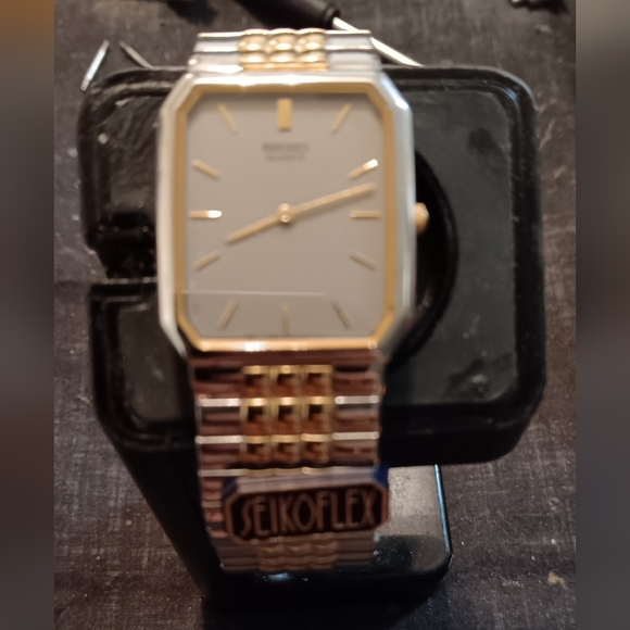 Seiko | Accessories | New Without Tags Seikoflex Tank Watchtwo Tone ...